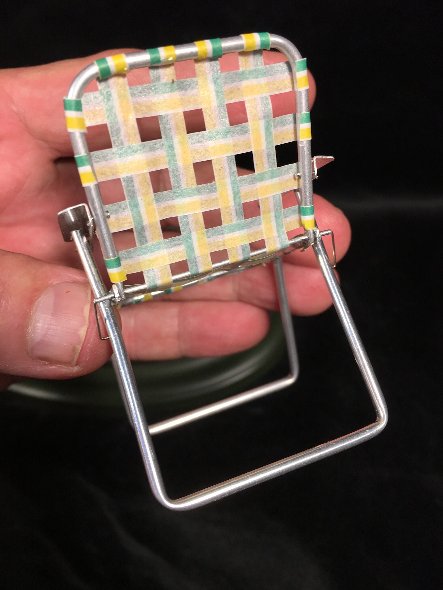 Miniature Aluminum Folding Chair Miniature One Inch Scale - Etsy