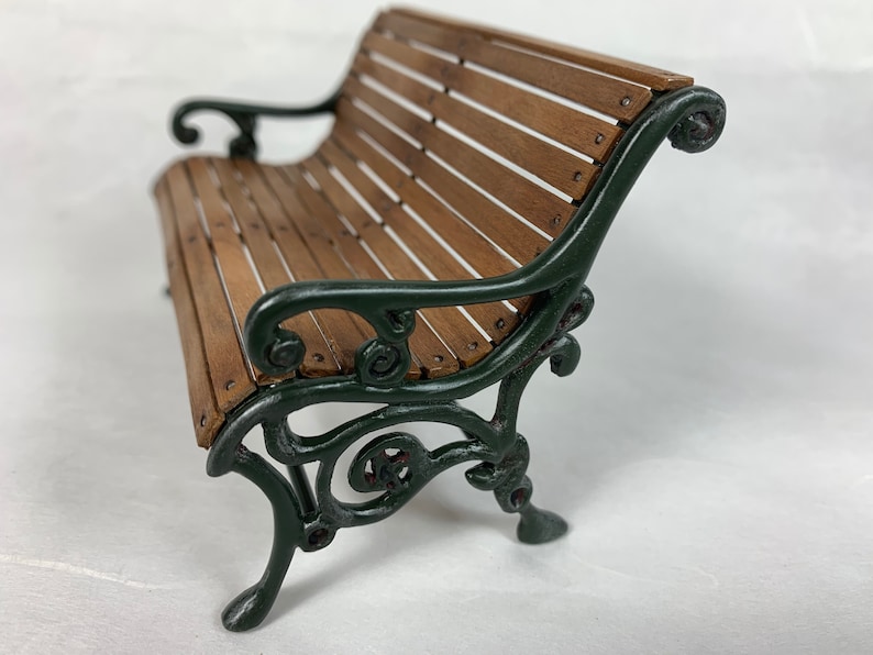 Miniature Park Bench in 1/12th Scale All Hand Made - Etsy