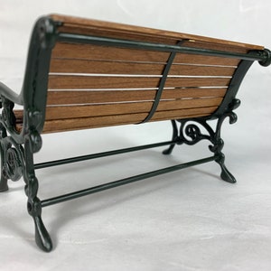 Miniature Park Bench in 1/12th Scale All Hand Made - Etsy