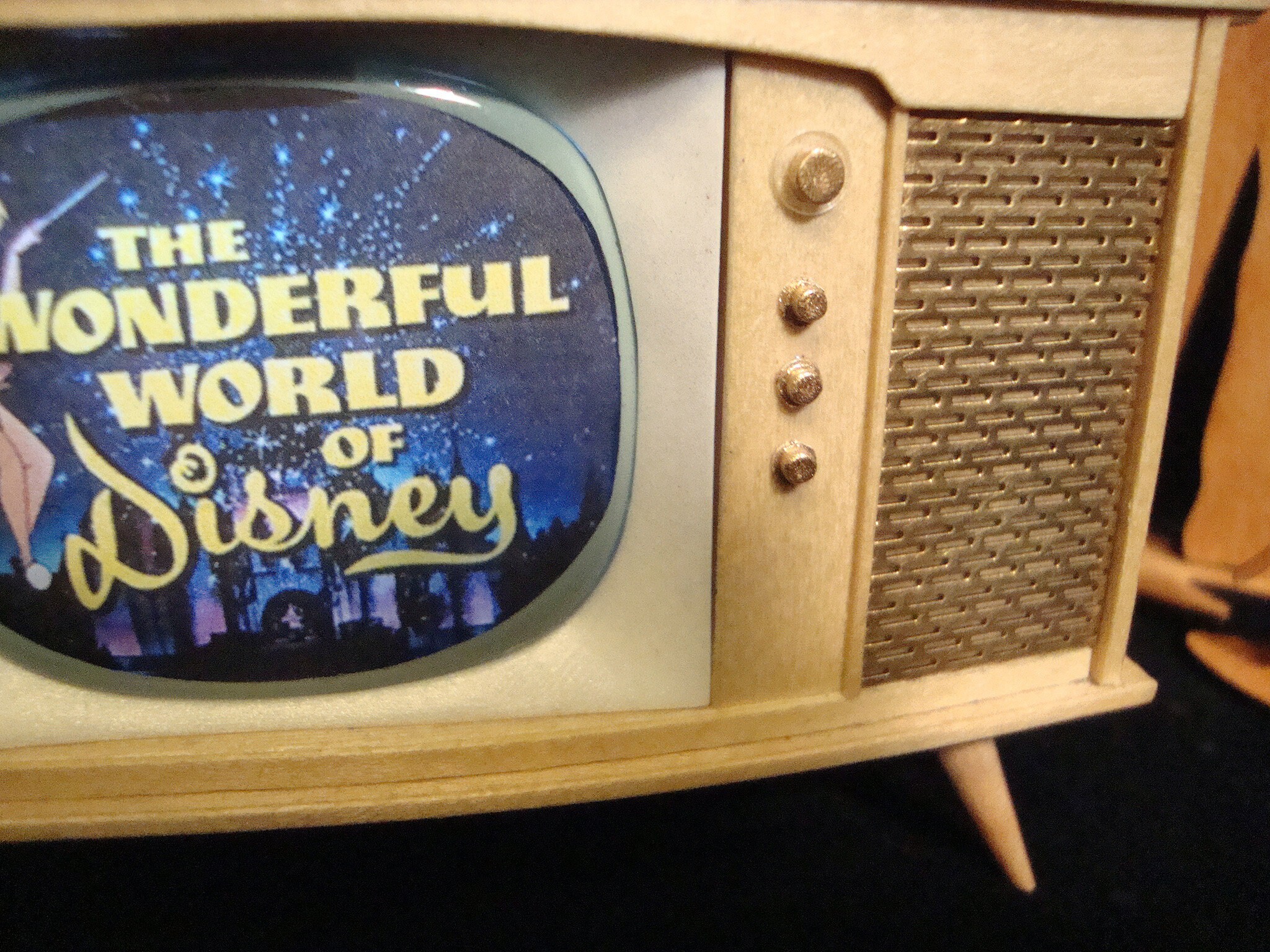 Miniature Console TV With Rabbit Ears and Light up Screen - Etsy