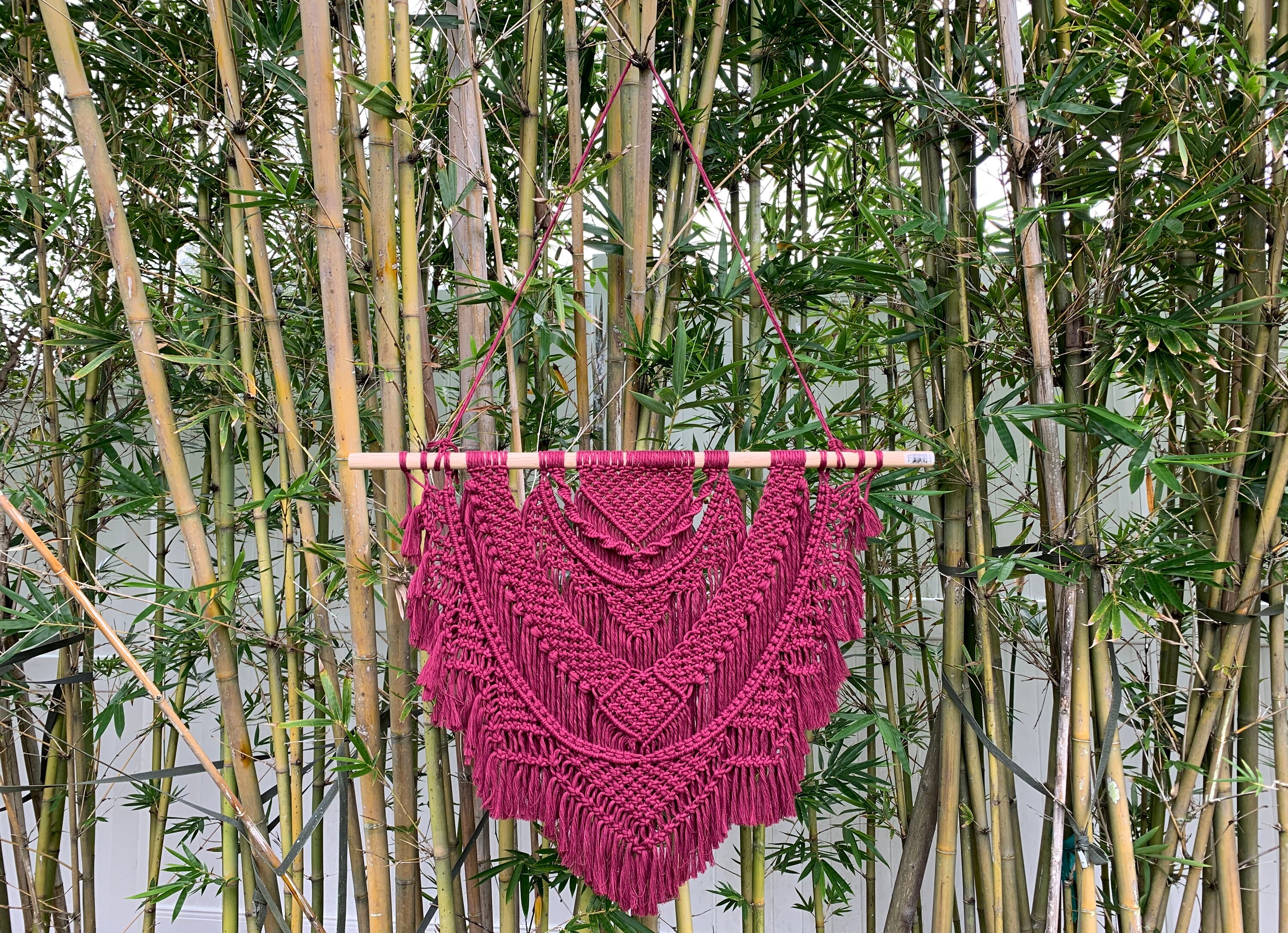 Handmade Cotton Macrame Wall Hanging - 