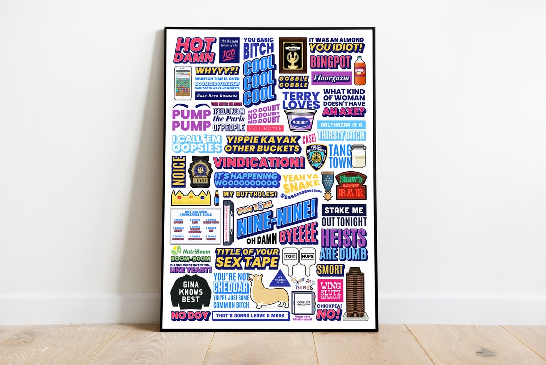 Brooklyn 99 TV Show Quotes Poster - Etsy