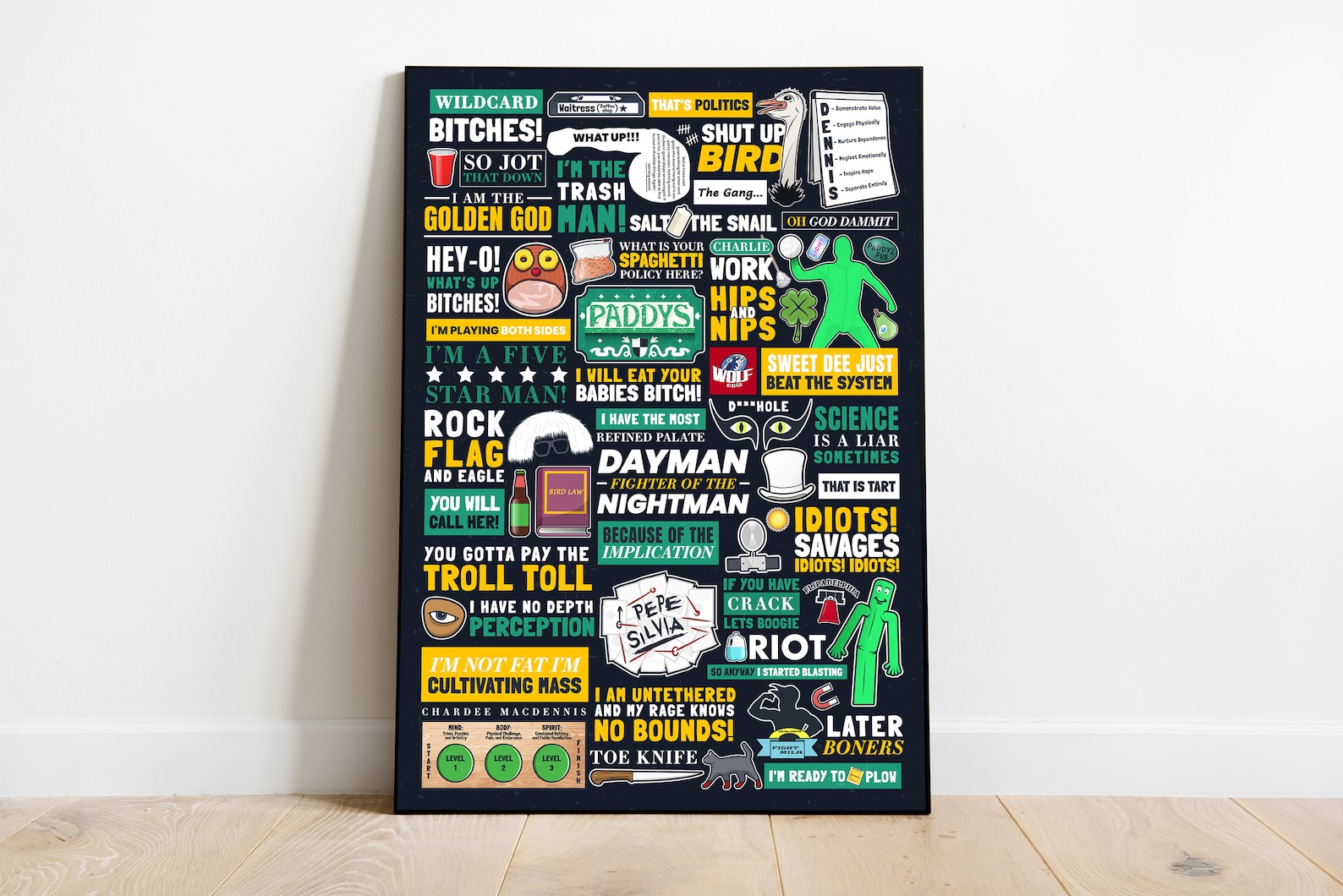 It's Always Sunny in Philadelphia Quotes Poster - Etsy