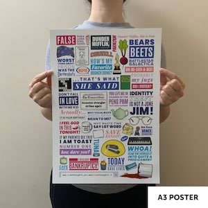 The U.S. Office TV Show Quotes Poster - Etsy