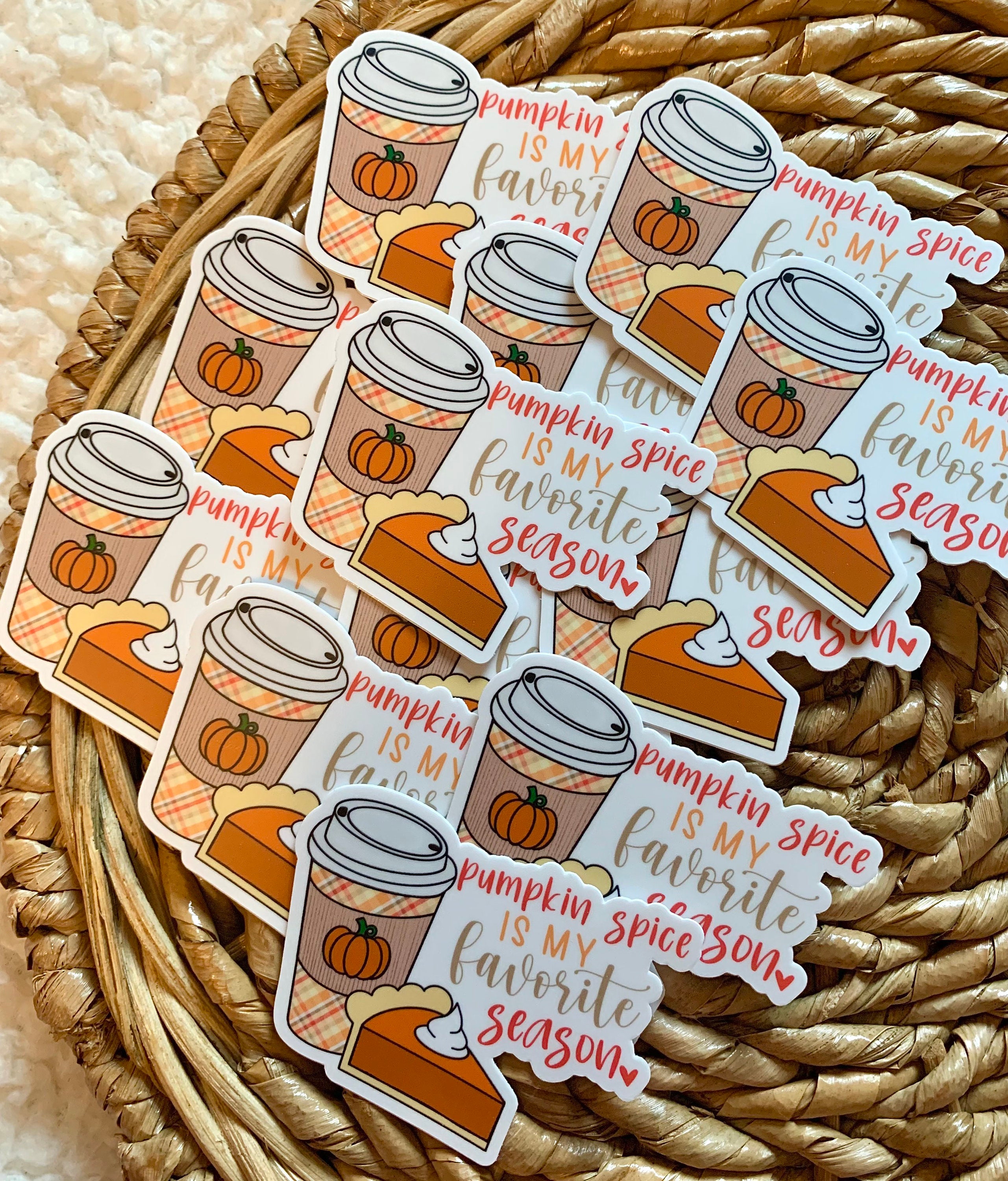 Pumpkin spice sticker laptop stickers autumn stickers fall | Etsy