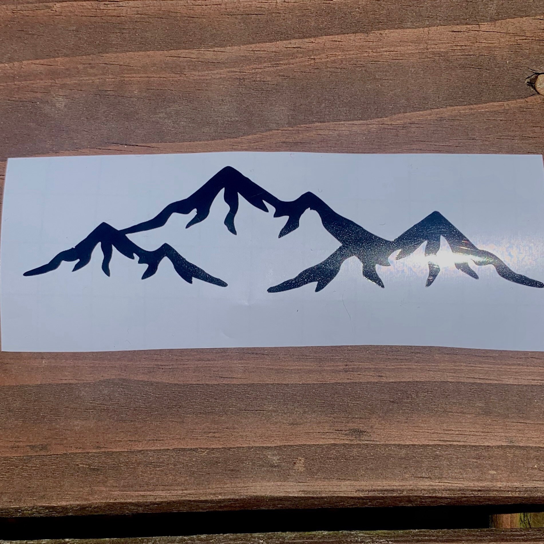 Mountain range decal laptop and car decals mountain lovers | Etsy