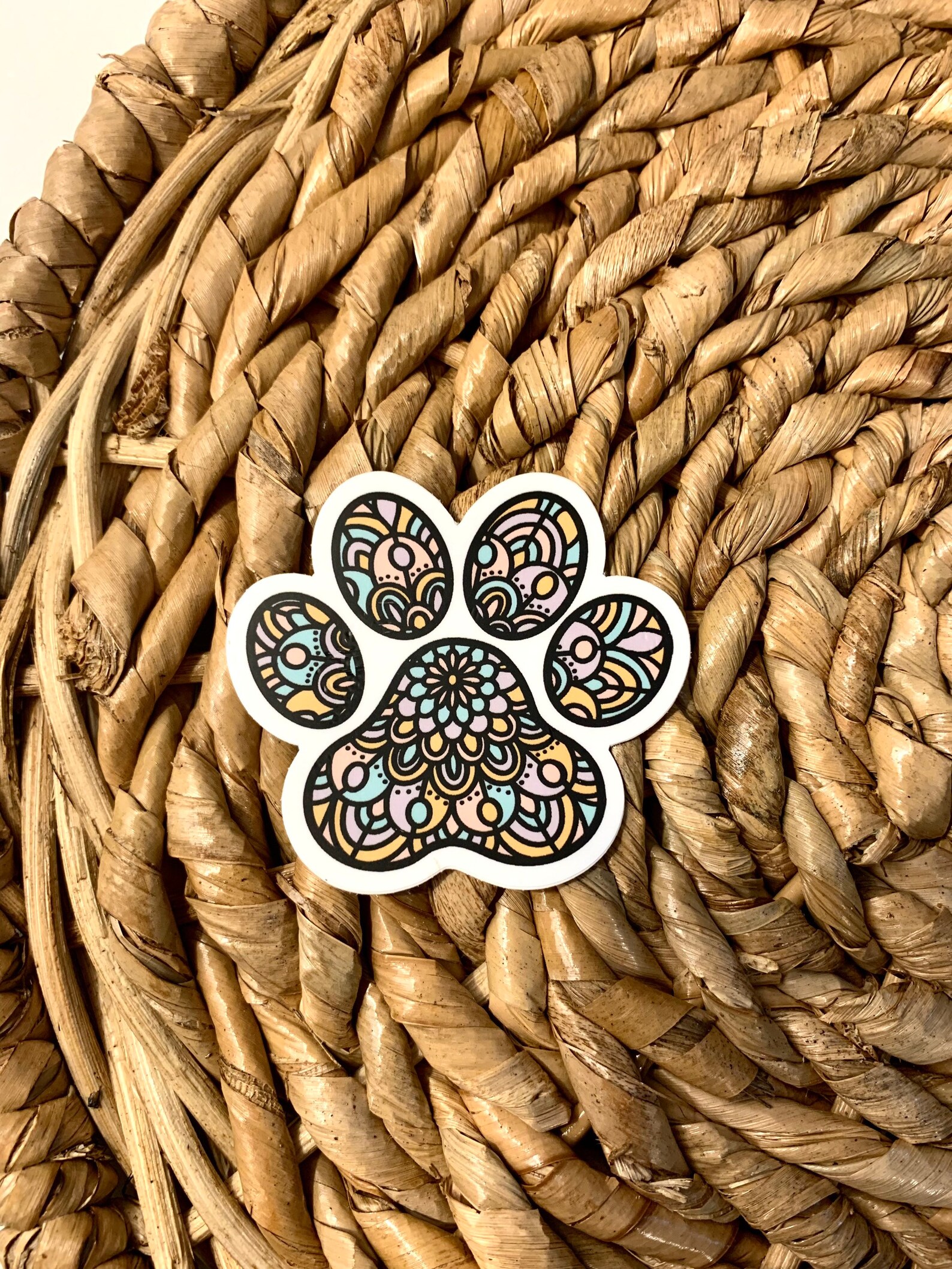 Paw Print Sticker, Waterproof Sticker, Dog Mom Sticker, Dog Stickers ...