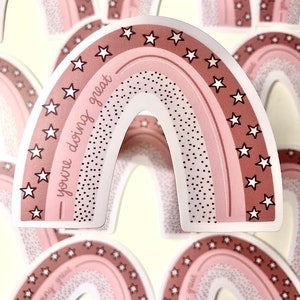 Youre Doing Great Sticker Inspirational Stickers Water - Etsy