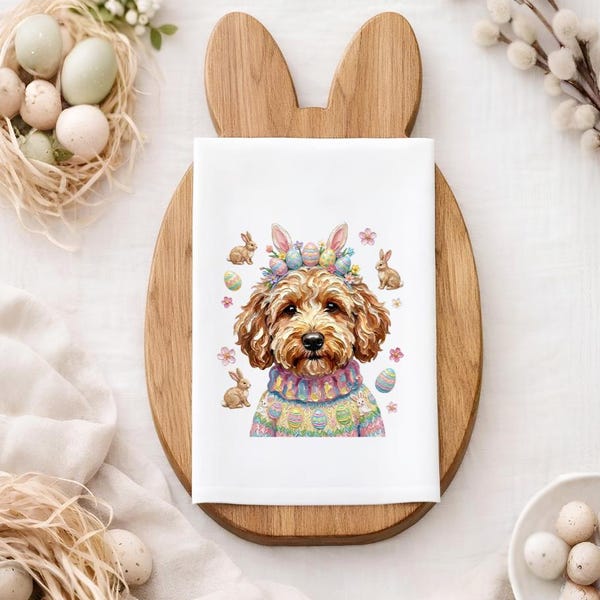Dog Easter Hand Towels - Etsy