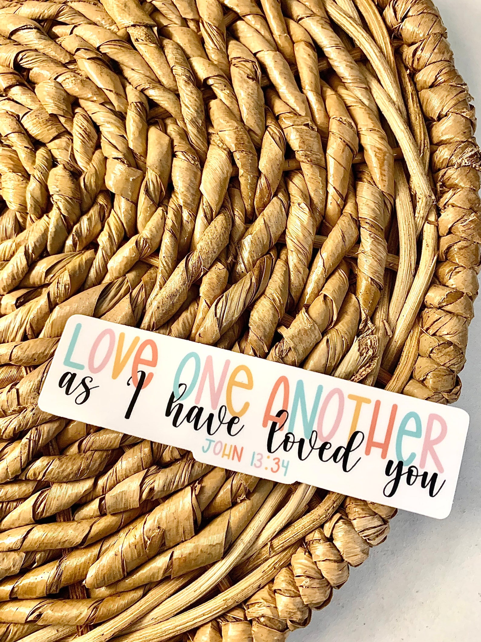 Love One Another Sticker Christian Stickers Faith Decals - Etsy