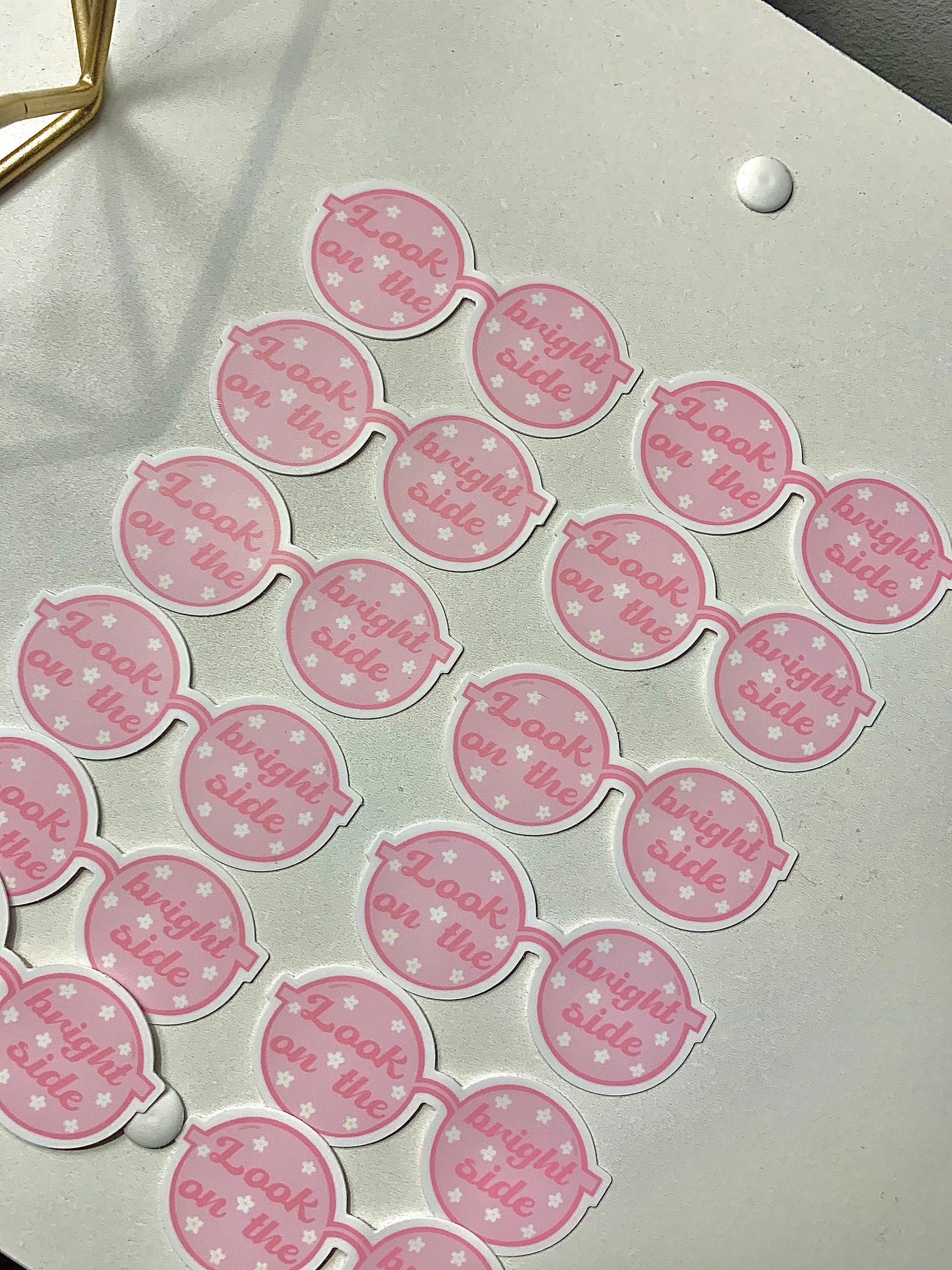 Look on the Bright Side Sticker Sunglasses Stickers - Etsy UK