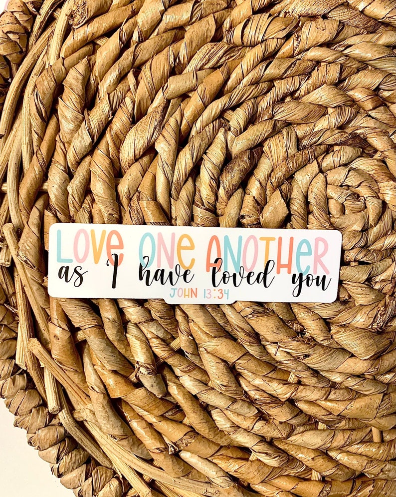 Love One Another Sticker Christian Stickers Faith Decals - Etsy