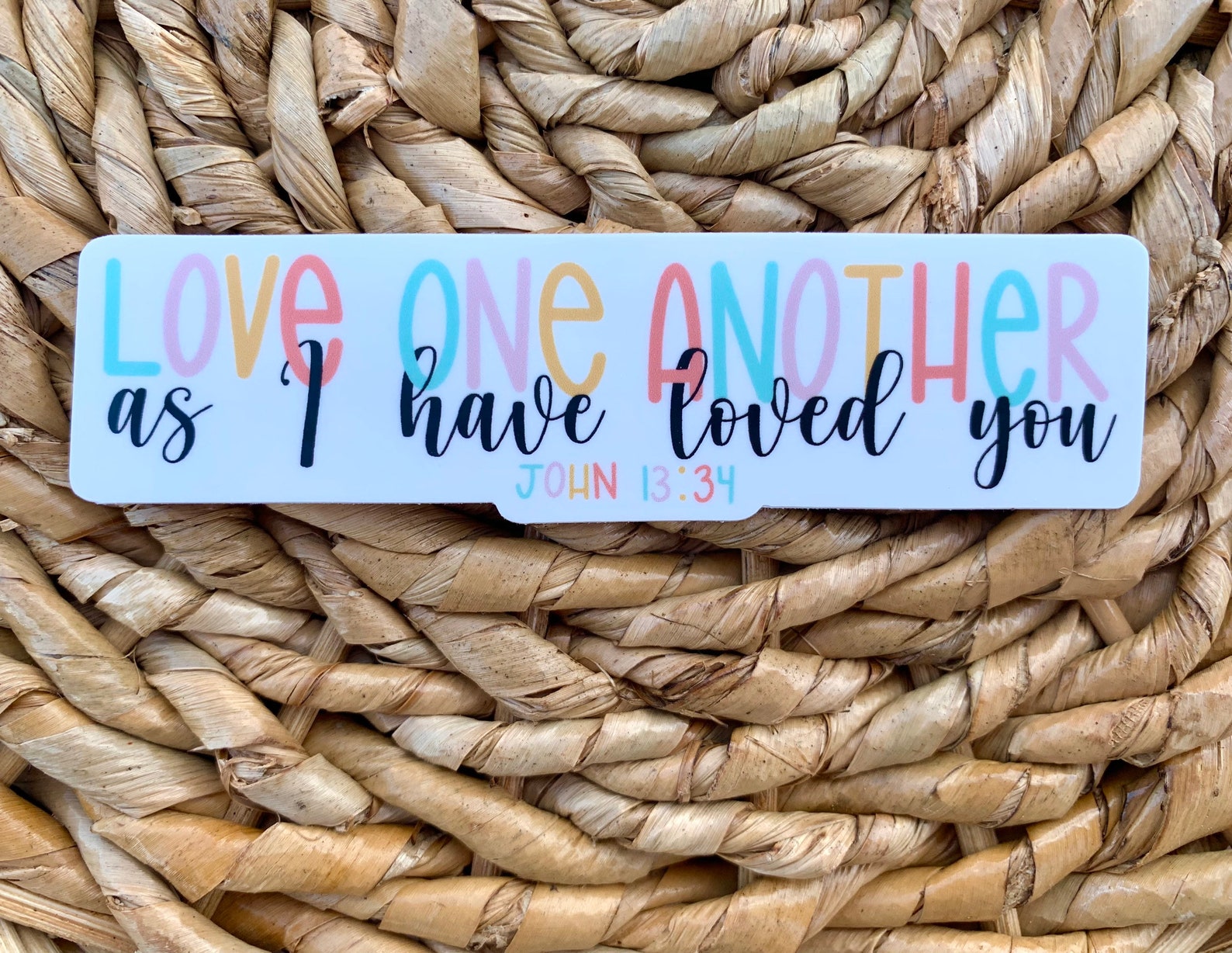 Love One Another Sticker Christian Stickers Faith Decals - Etsy