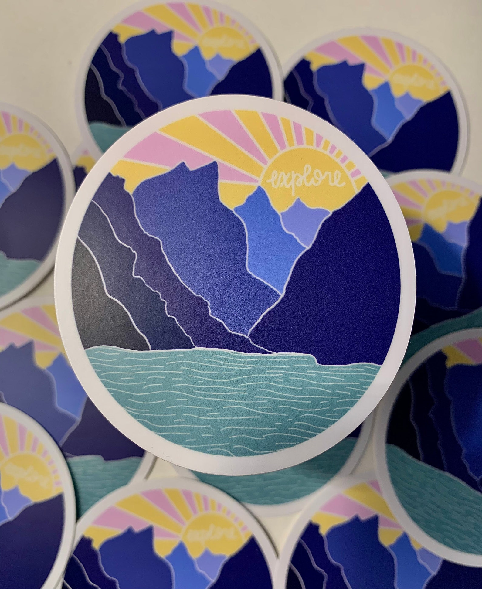 Explore sticker waterproof sticker mountain sticker nature | Etsy