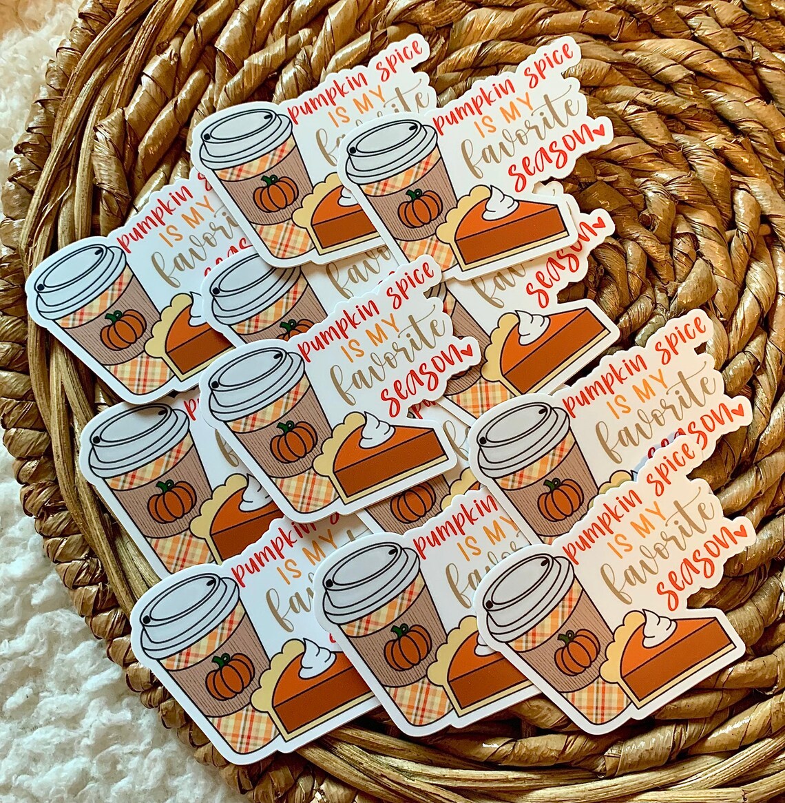 Pumpkin spice sticker laptop stickers autumn stickers fall | Etsy