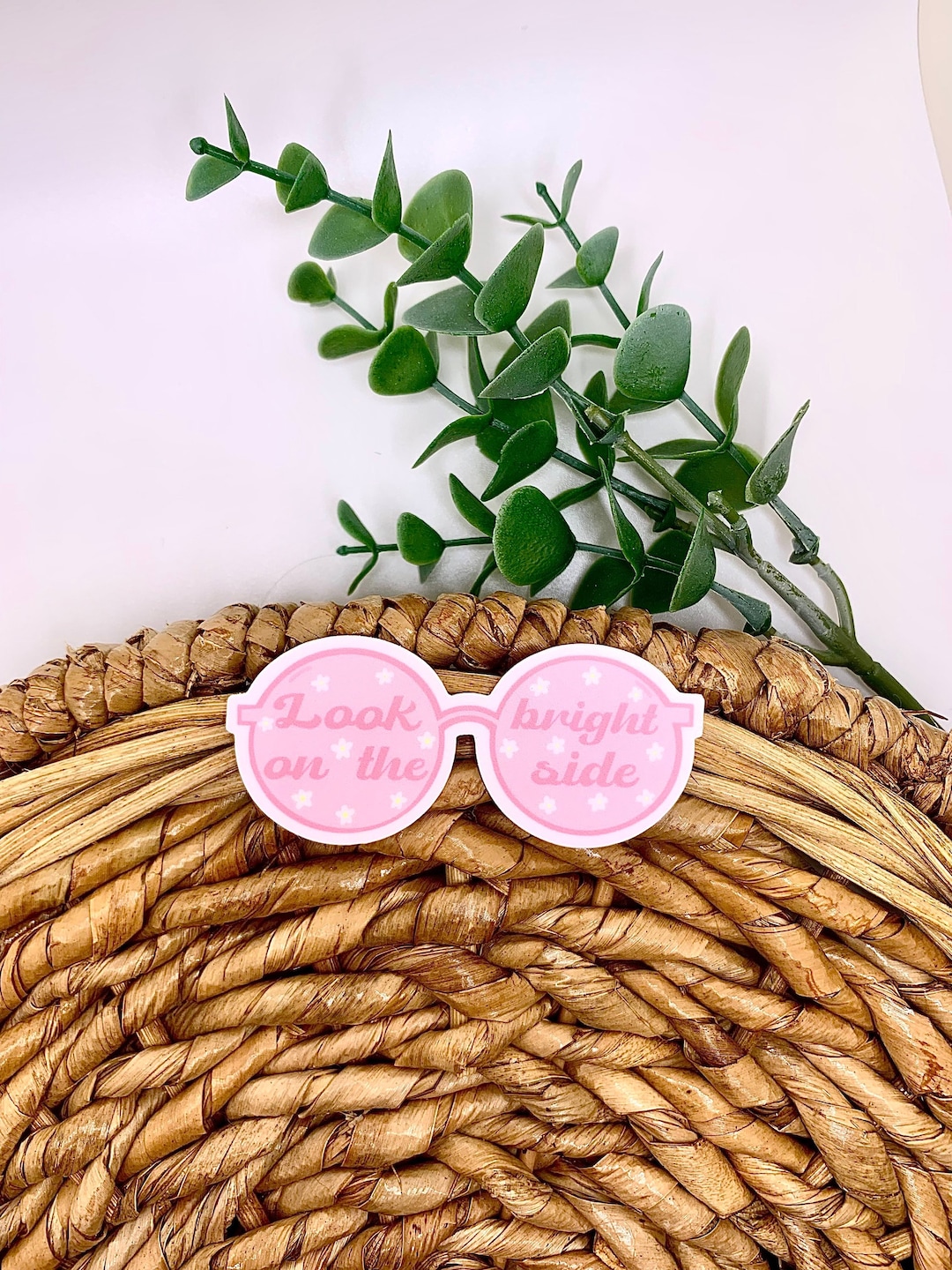 Look on the Bright Side Sticker, Sunglasses Stickers, Inspirational ...