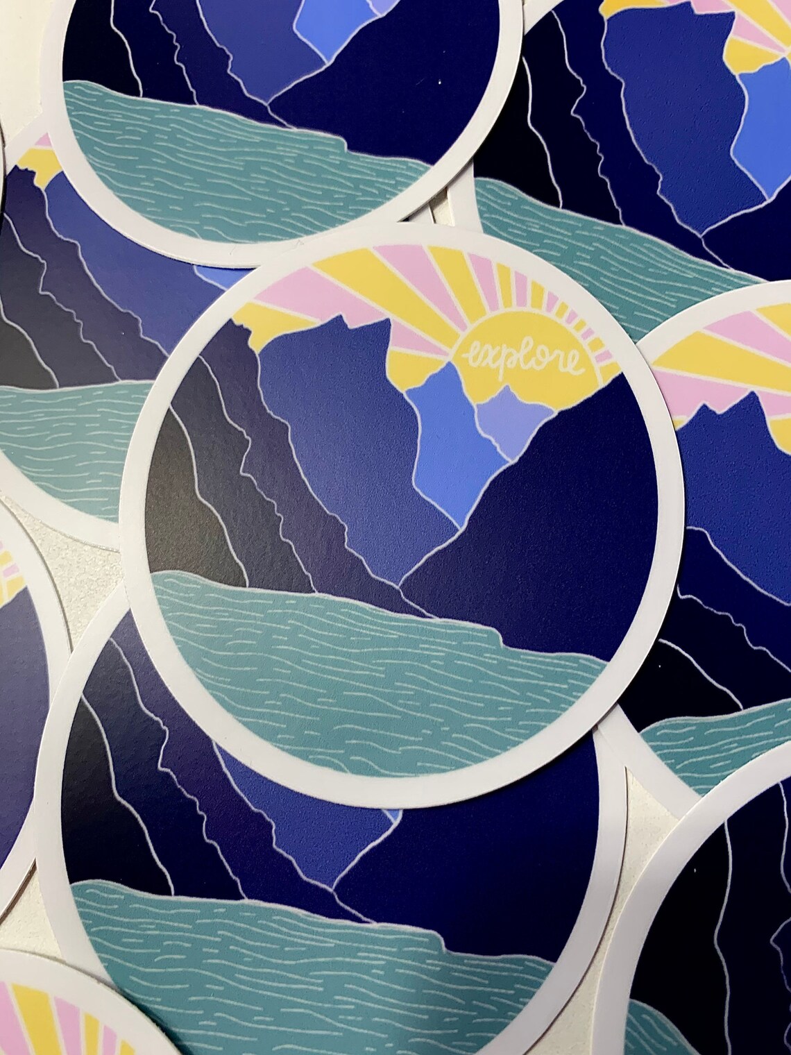 Explore Sticker Waterproof Sticker Mountain Sticker Nature - Etsy