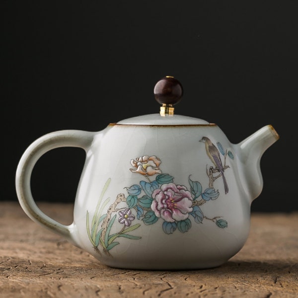 Painted Tea Pot - Etsy