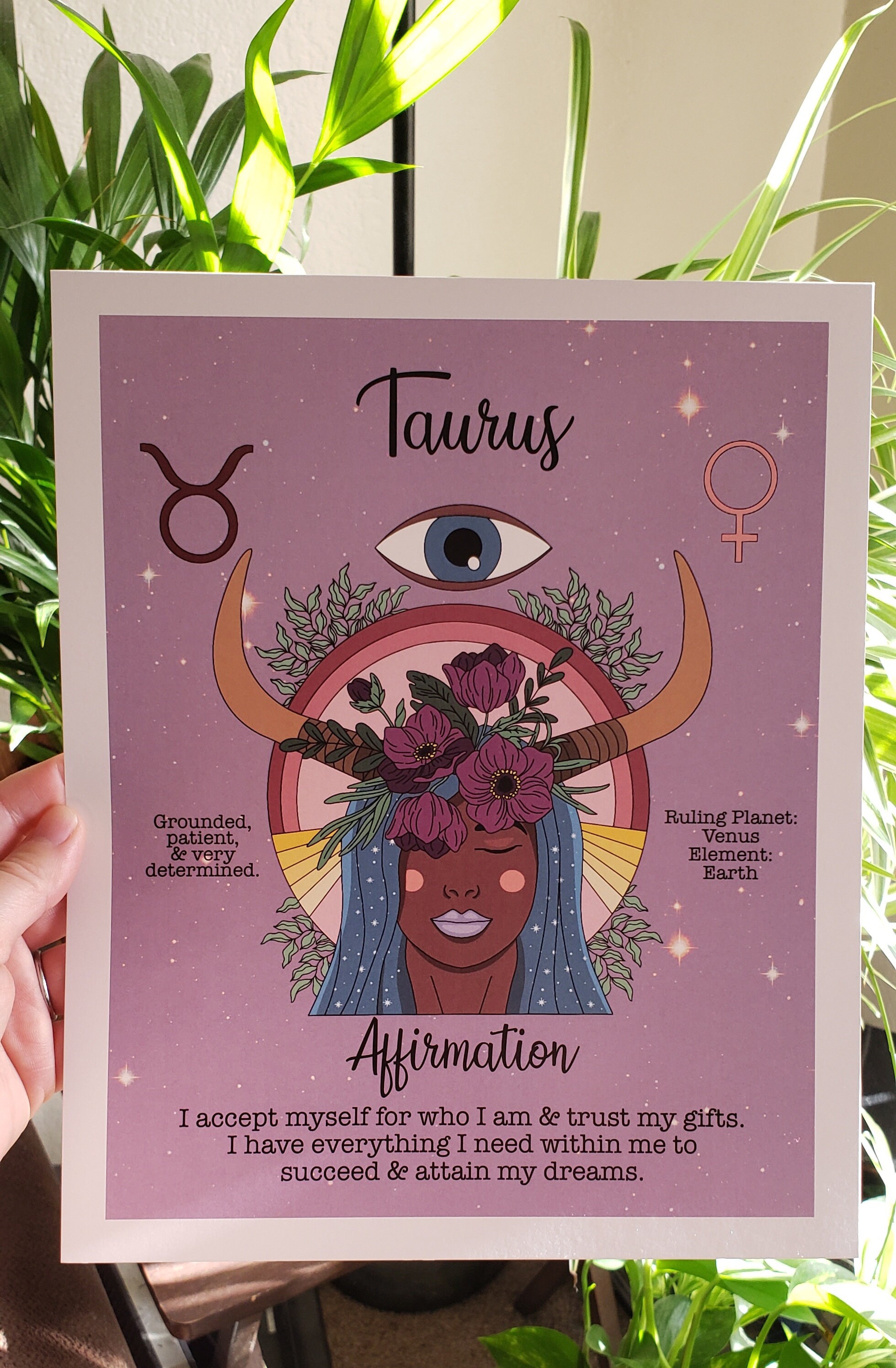 Taurus Art-print & Sticker Set | Etsy