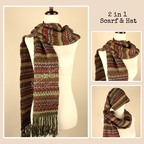 One Piece Hat Scarf - Etsy