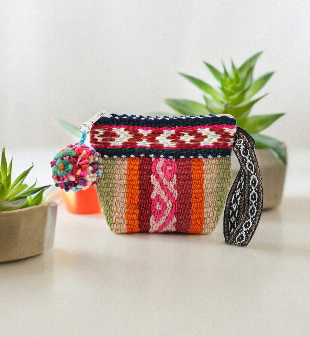 Handwoven Peruvian Coin Purse: Ethnic Wool Mini Bag - Etsy