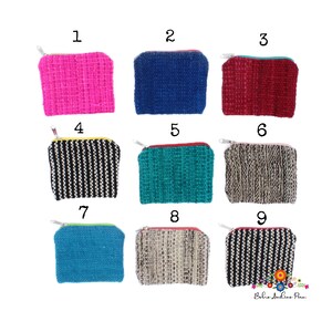 Peruvian Wool Coin Purse, Peruvian Sheep Wool Coin Purse, Boho Small ...