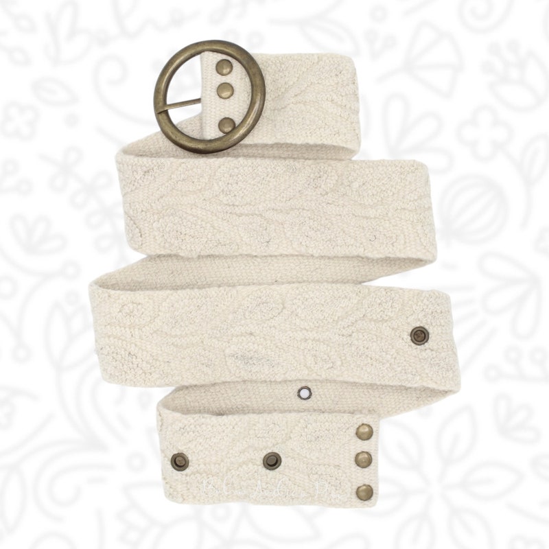 White Wool Belts - Etsy