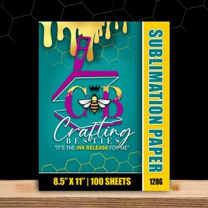 Crafting Besties ® Sublimation Paper | 8.5x11 | 120g-123g - Etsy