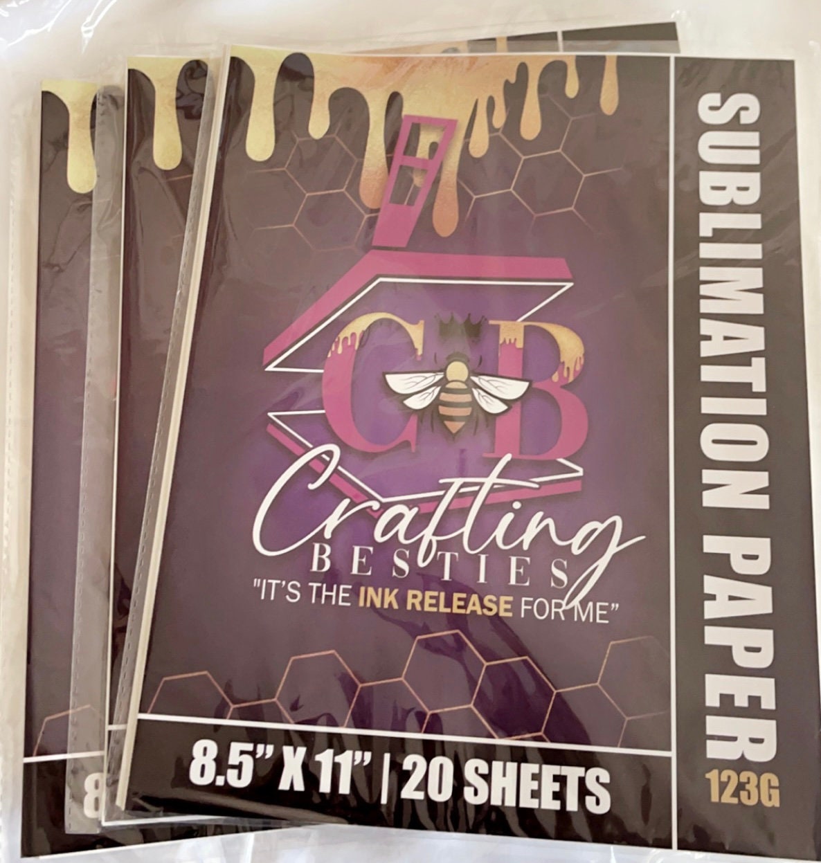 Crafting Besties ® Sublimation Paper | 8.5x11 | 120g-123g - Etsy