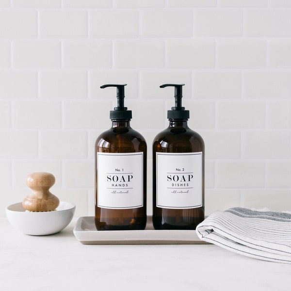 Hand Wash Dish Soap Bottles - Etsy