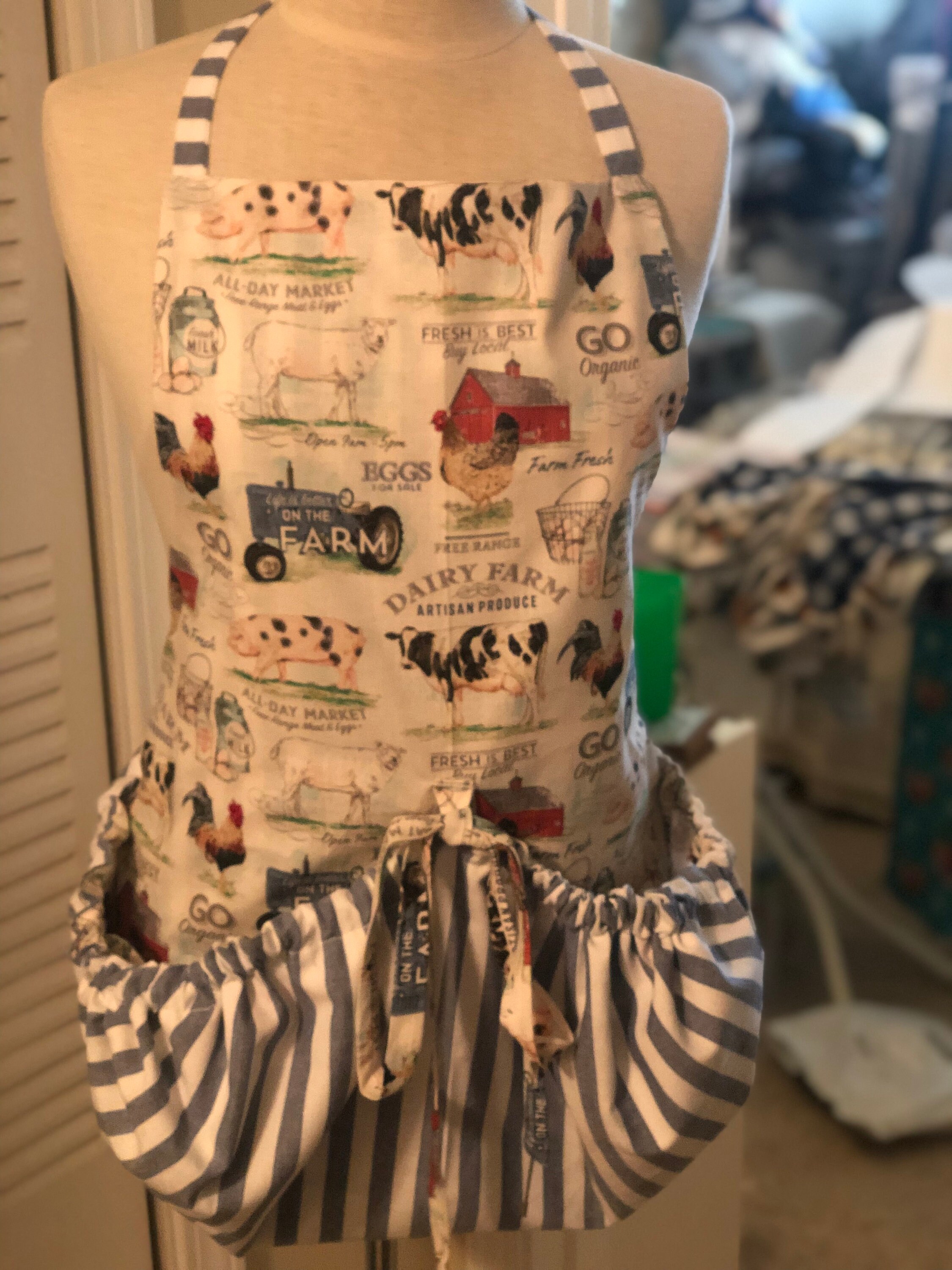 Full Length Gathering Apron-foraging Apron-farm - Etsy