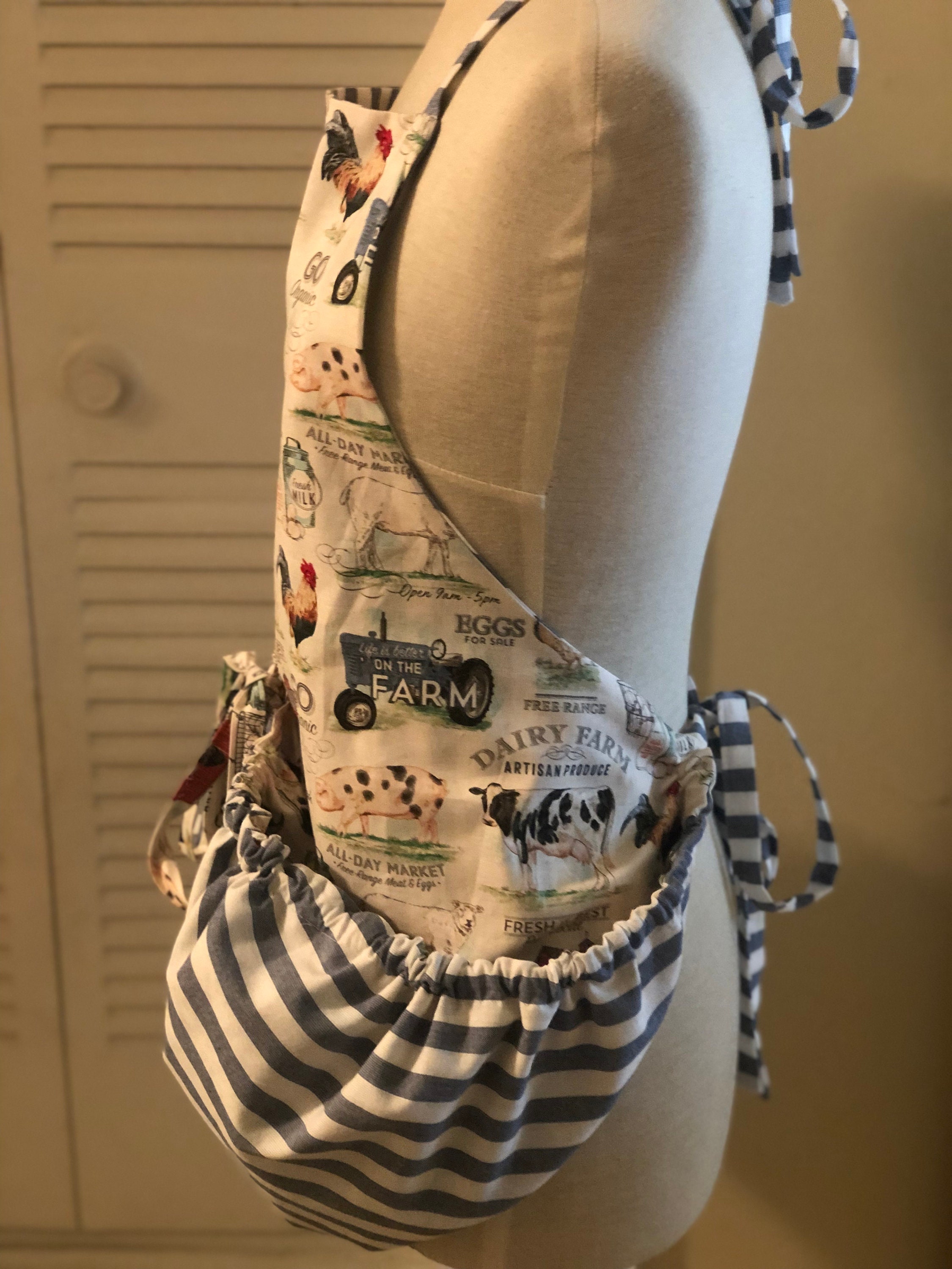 Full Length Gathering Apron-foraging Apron-farm - Etsy