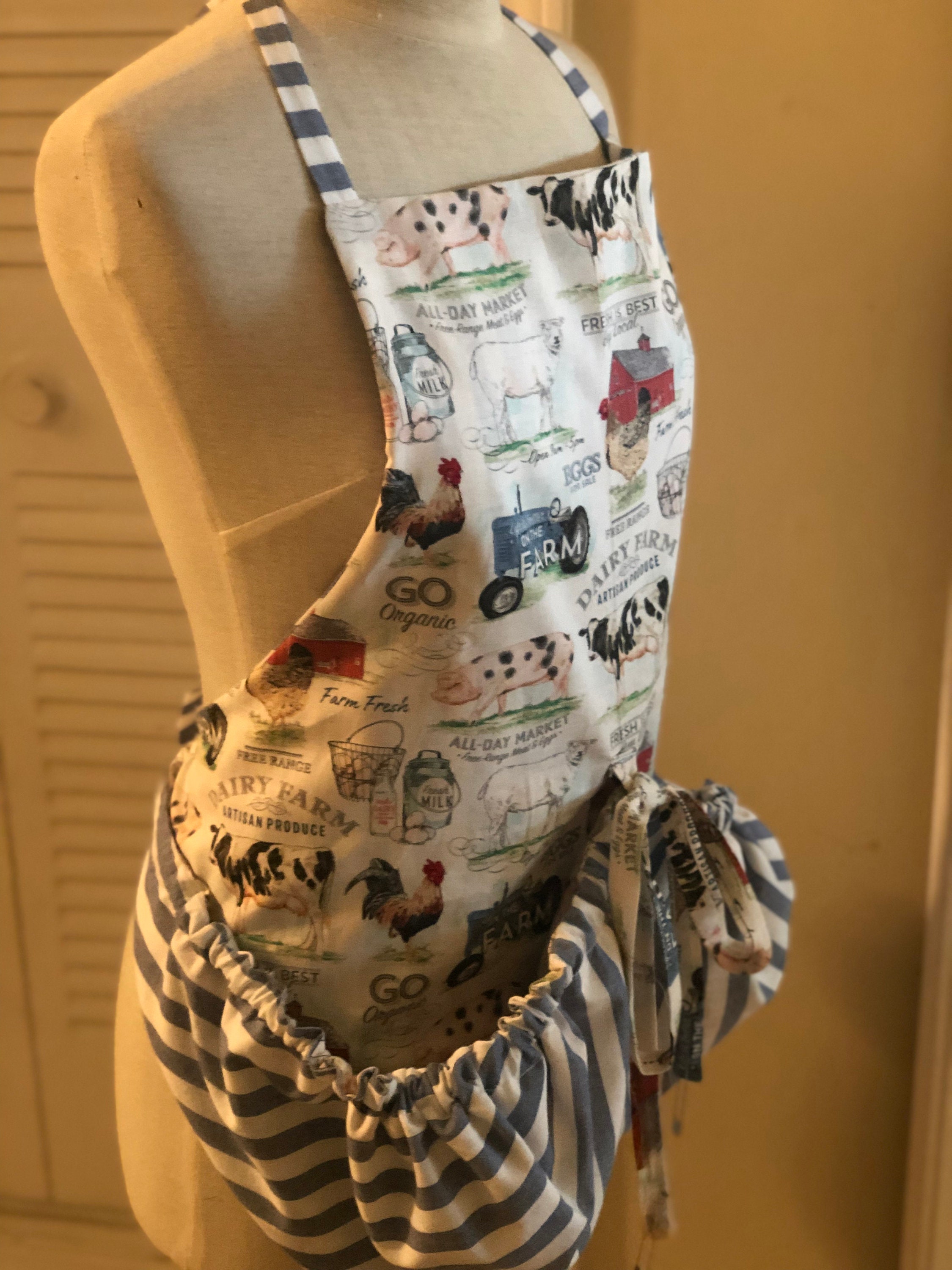 Full Length Gathering Apron-foraging Apron-farm - Etsy