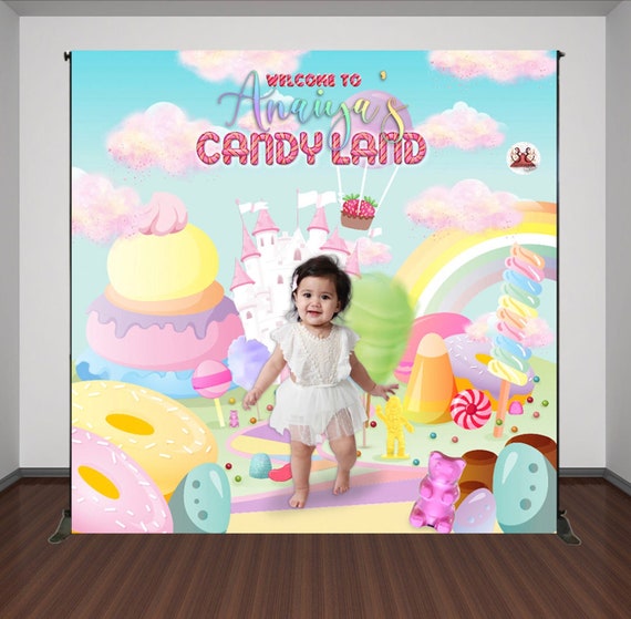 Pastel Candy Land Themed Backdrop - craibas.al.gov.br