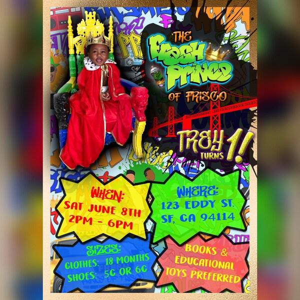 Fresh Prince Invitation - Etsy