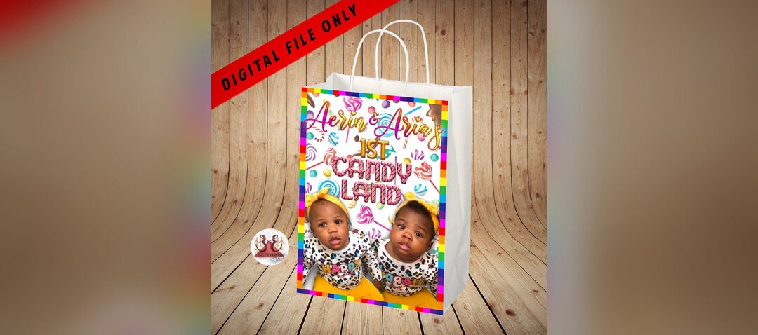 Candy Land Themed Gift Bag Label - Etsy