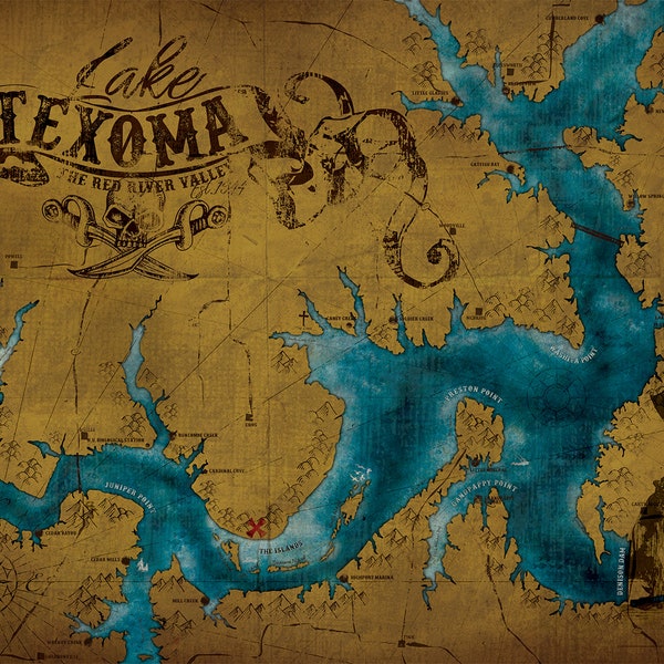 Wood Lake Map - Etsy