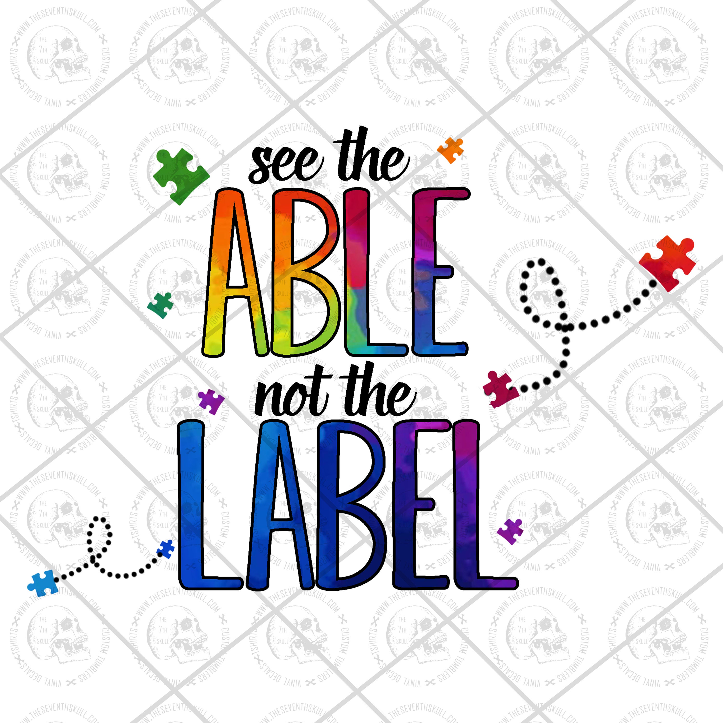 See the Able Not the Label - Digital File - PNG - Waterslide ...
