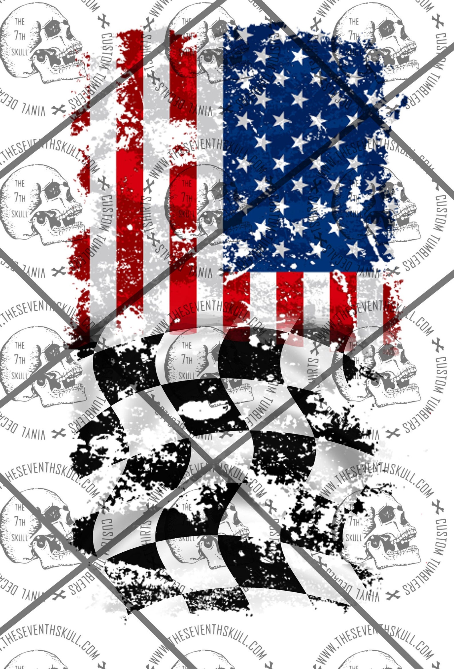 American to Checkered Flag Digital File PNG Waterslide - Etsy