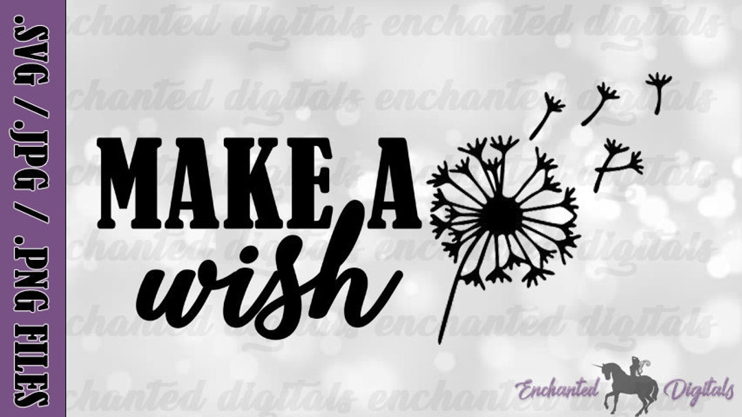 Dandelion SVG: Make a Wish Clipart (digital Download) - Etsy