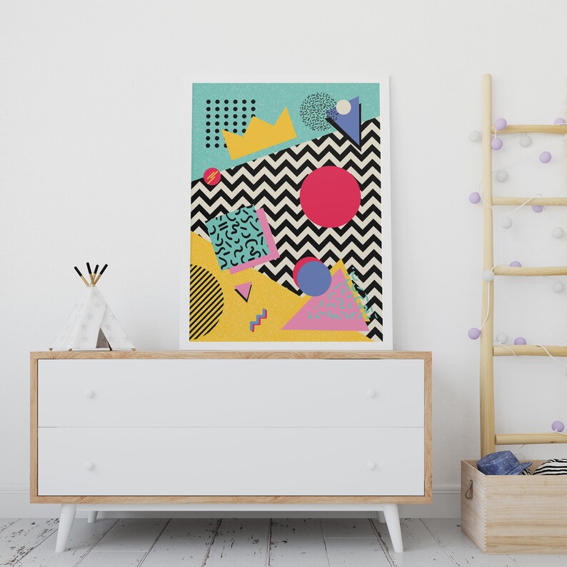 90s RETRO ART, Imprimible, Printable Digital Poster, Instant Download ...