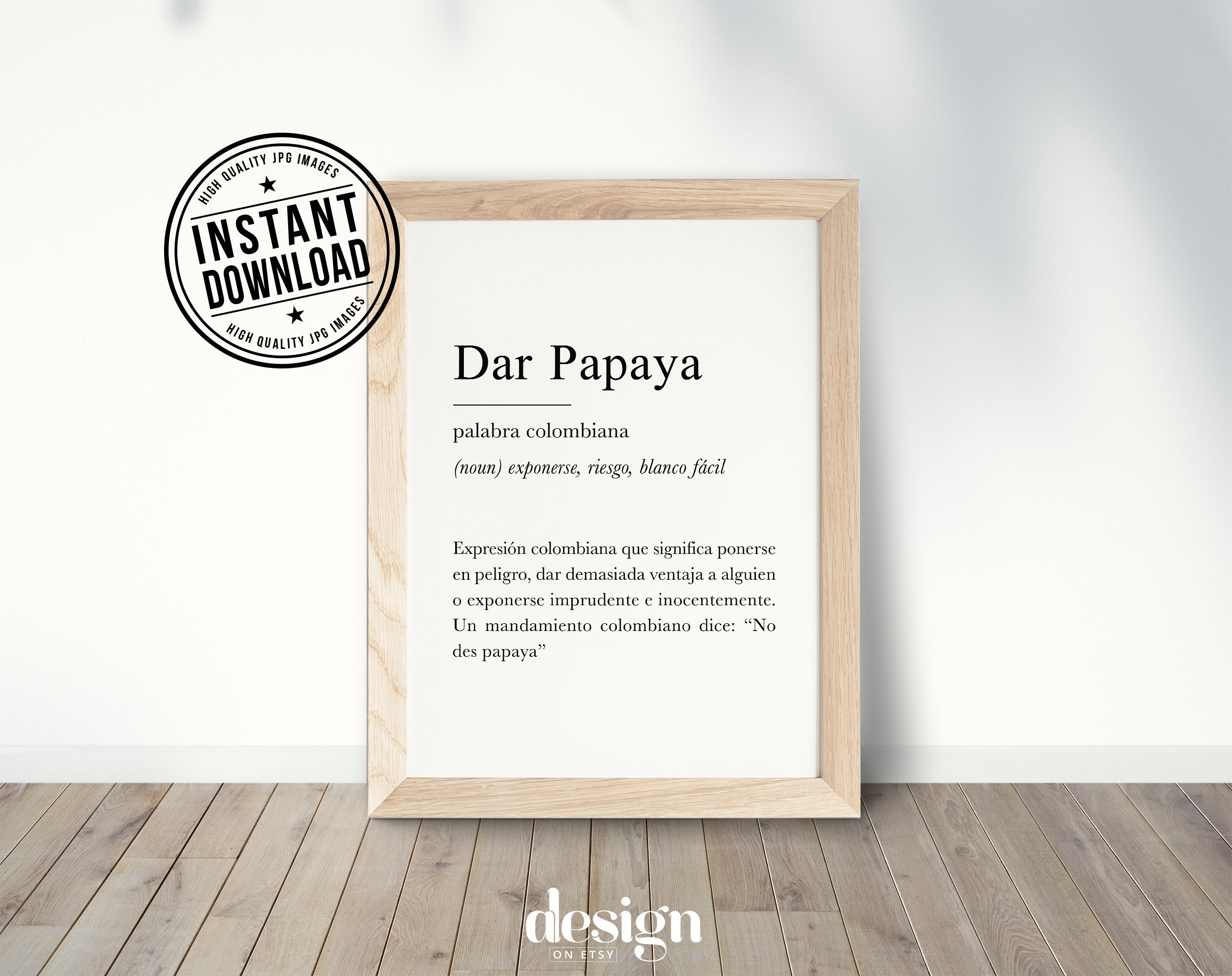 DAR PAPAYA Diccionario Colombiano, Colombian Definition With White ...