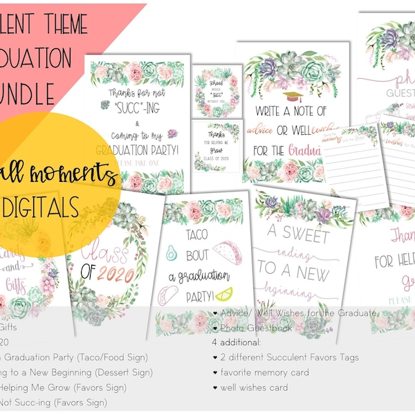 Succulent Party Decorations - Etsy