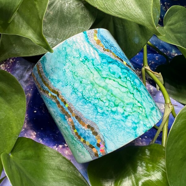 Alcohol Ink Planter - Etsy