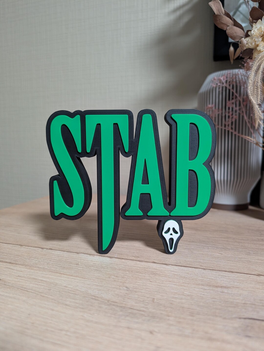 Stab Scream Ghostface Decorative Logo From the Movie. Stab 15x13cm ...