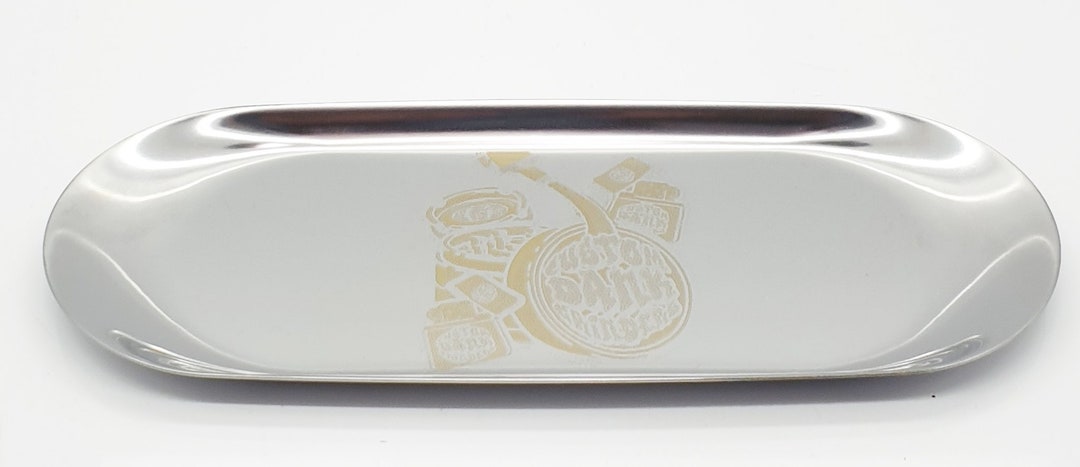 Custom Laser Engraved Any Logo Custom Rolling Tray Silver With Your ...