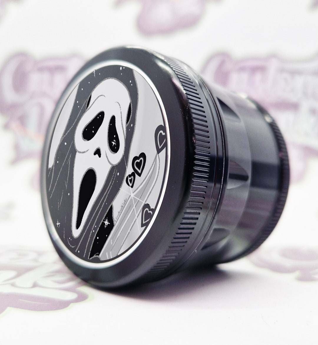 Premium Large 63mm 4 Part Leaf Metal Herb Magnetic Grinder Crusher Cute ...