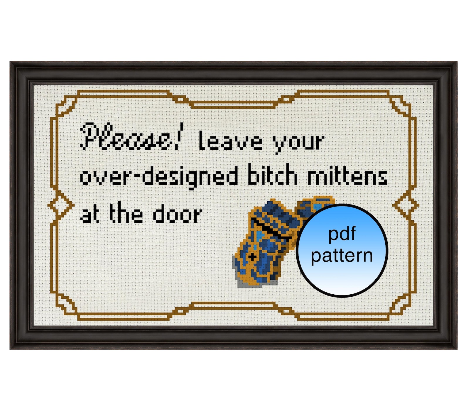 Arcane Vi Over-designed Atlas Gauntlets Cross Stitch Pdf Pattern - Etsy