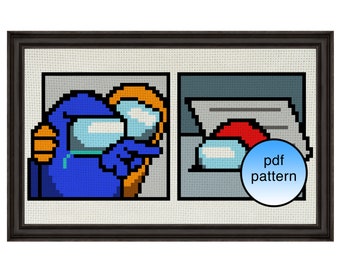 Among Us: Cross-stitch Pattern PDF Download - Etsy