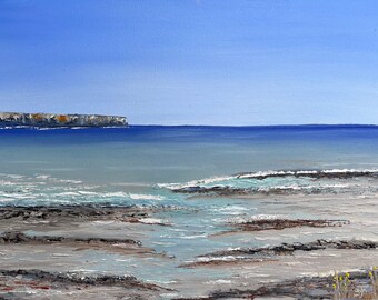 Abstract Beach Scene | Etsy